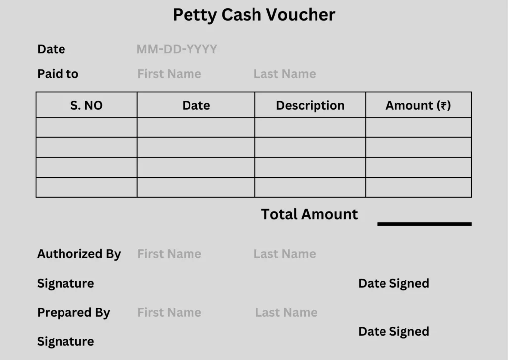 cash payment voucher example